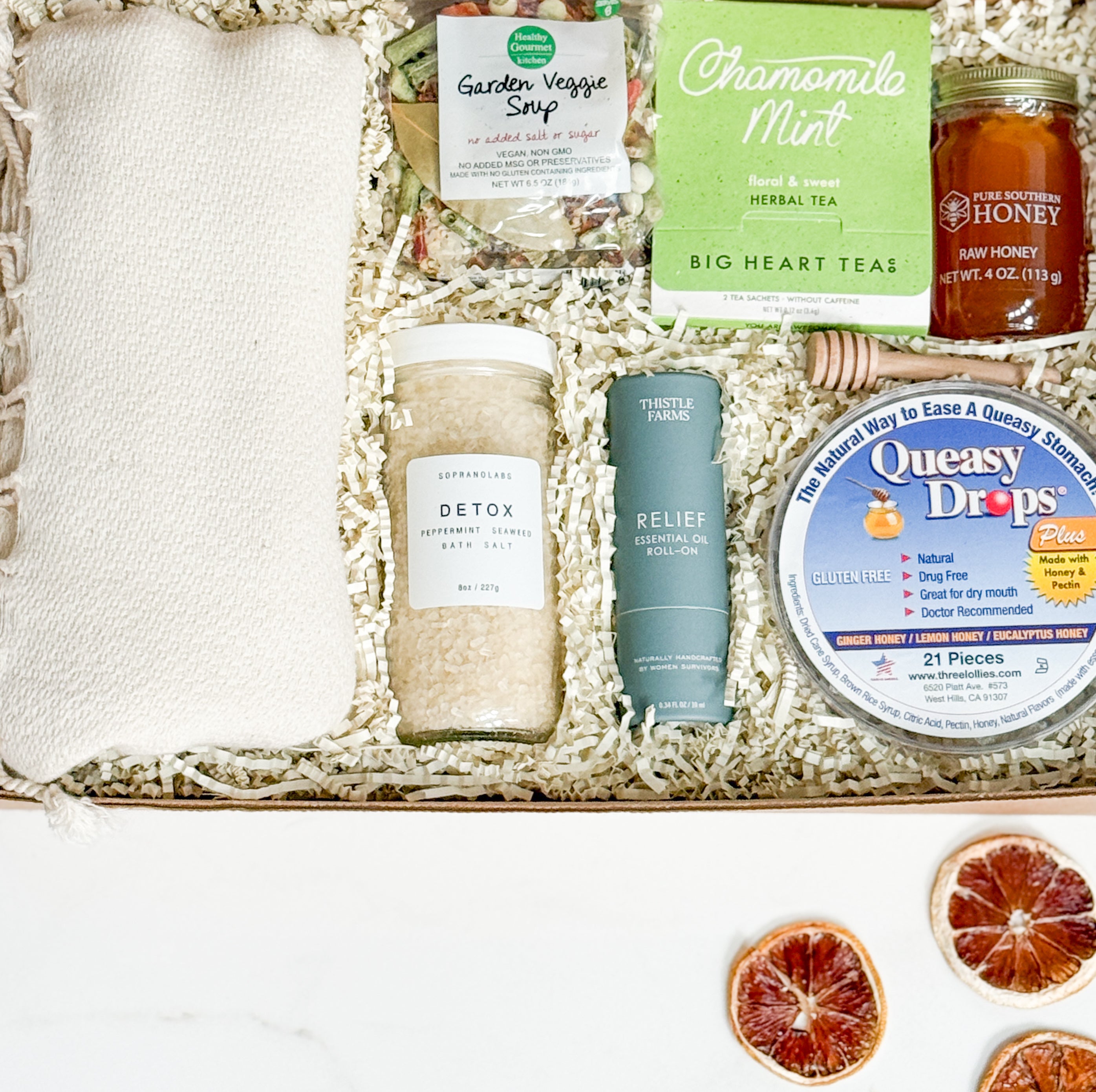 Get Well Soon Care Package | Natural Comfort & Relief Gift Box ...